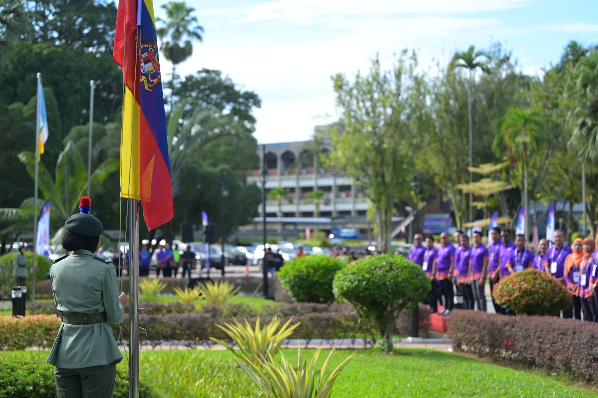Majlis Menaikkan Bendera Kontinjen - Majlis Sukan Wilayah Persekutuan